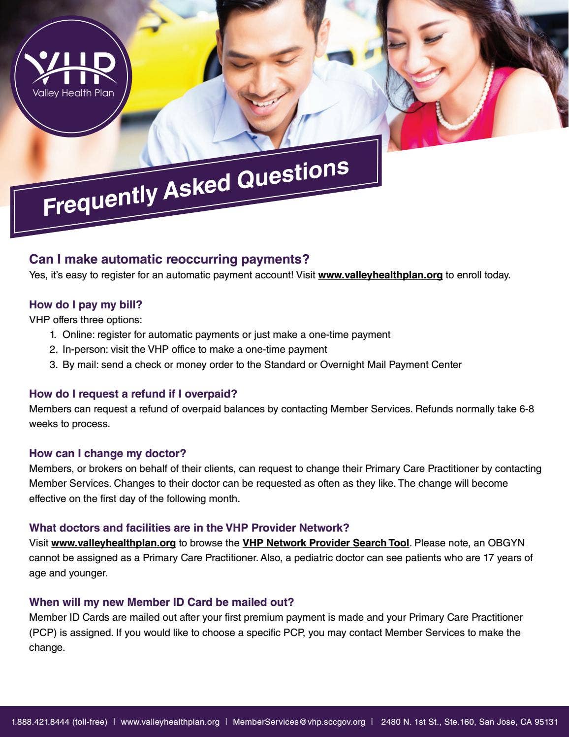 Frequently Asked Questions - English by Valley Health Plan - Issuu