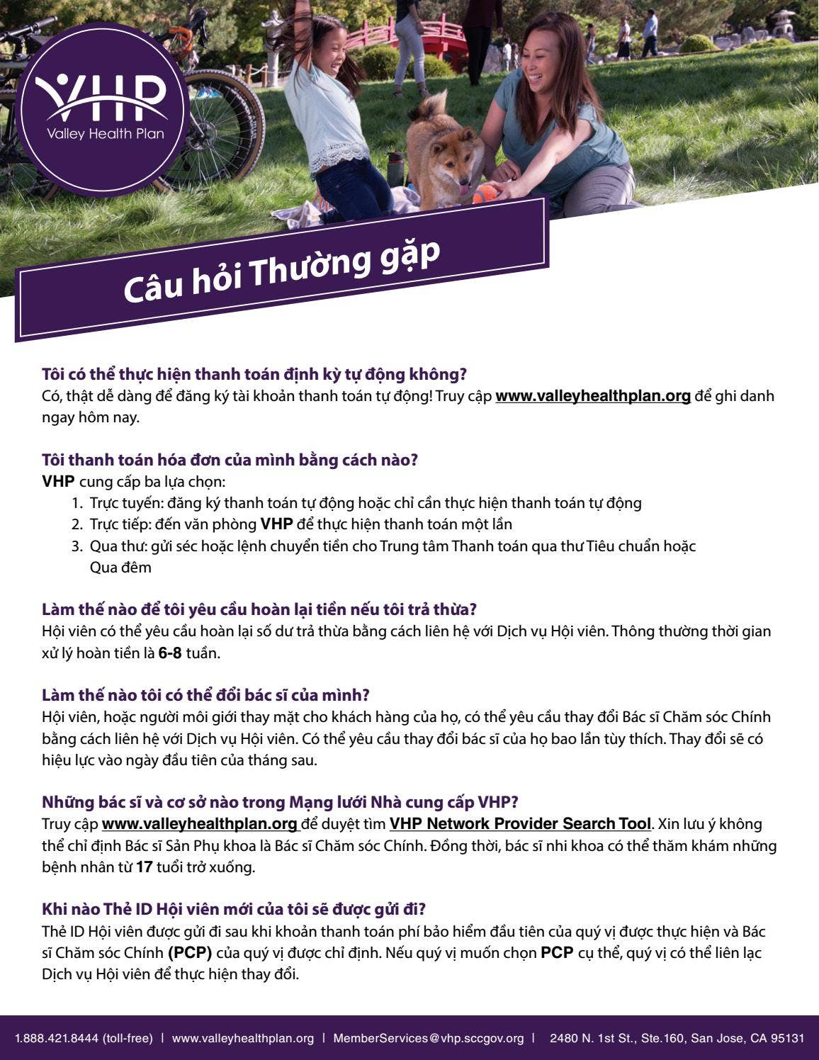 Frequently Asked Questions - Vietnamese by Valley Health Plan - Issuu