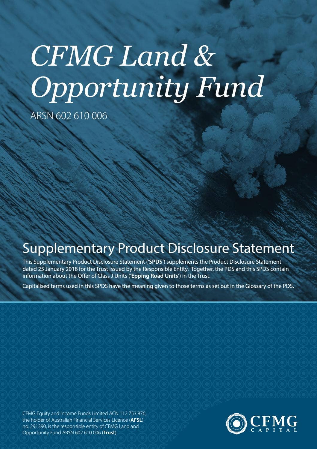 Epping Rd - CFMG Land & Opportunity Fund SPDS by CFMG_Capital - Issuu