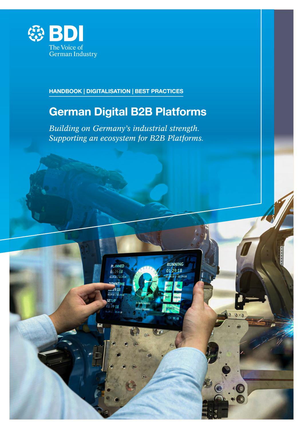 German Digital B2B Platforms by Bundesverband der Deutschen Industrie e ...