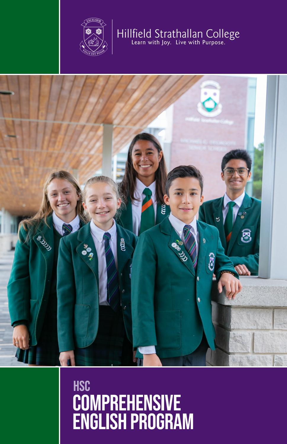 HSC Comprehensive English Program by Hillfield Strathallan College - Issuu