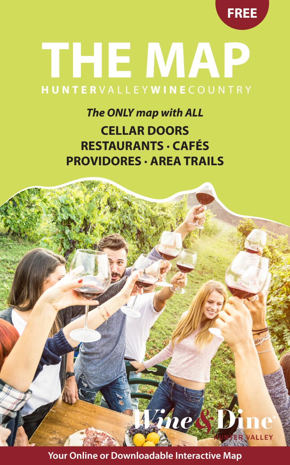 THE MAP | Hunter Valley Wine Country & Surrounds by WCP MEDIA | HUNTER ...