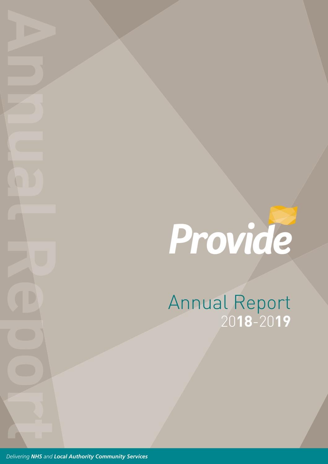 Provide CIC Annual Report 2018-19 by Provide CIC - Issuu