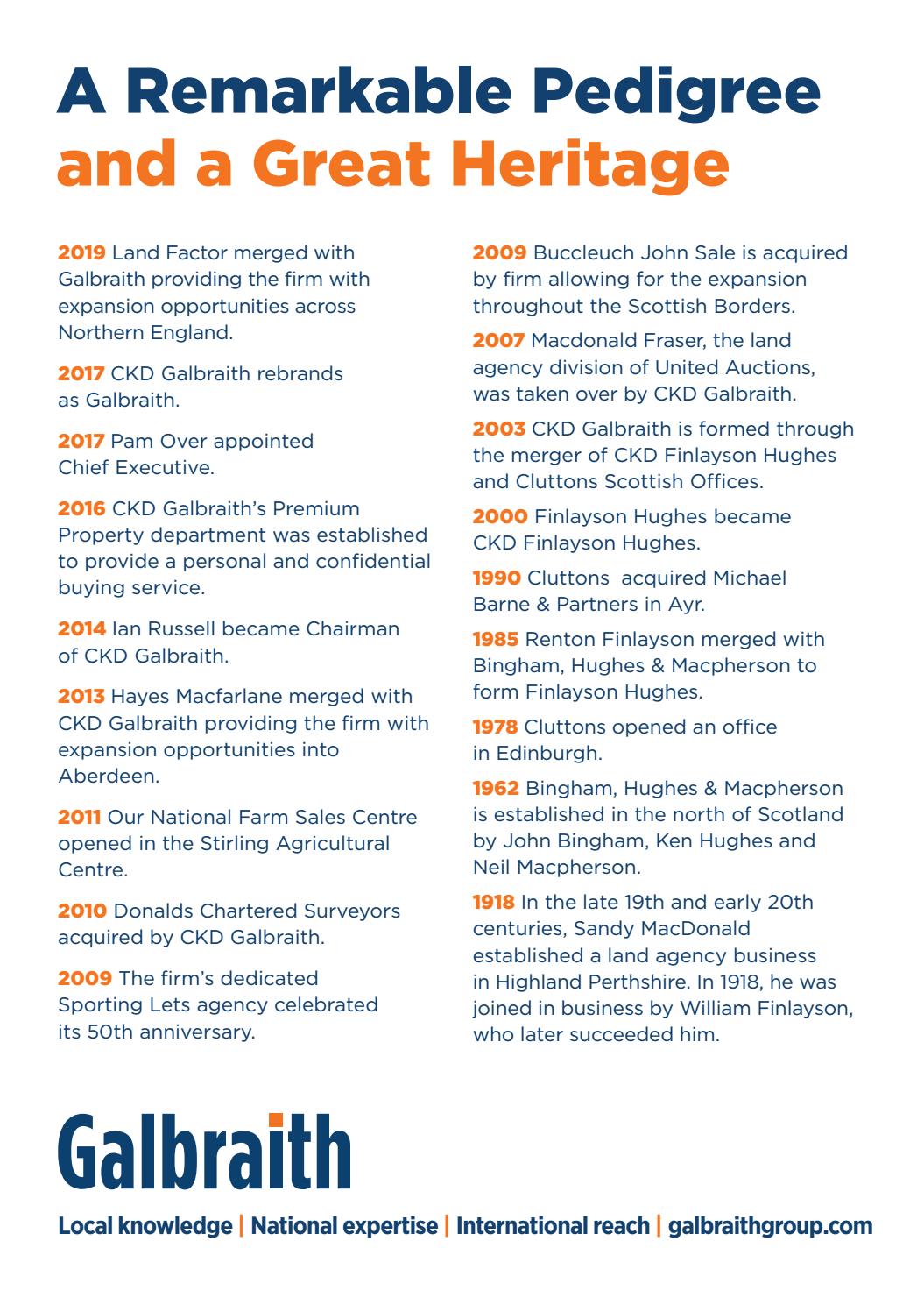 Galbraith Time line by Galbraith - Issuu