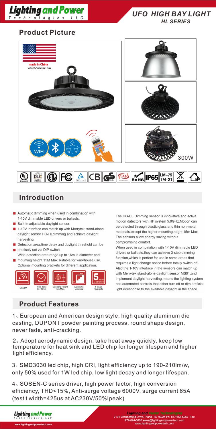 300 WATT UFO LED HIGH BAYS - LIGHTING AND POWER TECHNOLOGIES 2019 by Lighting and Power ...
