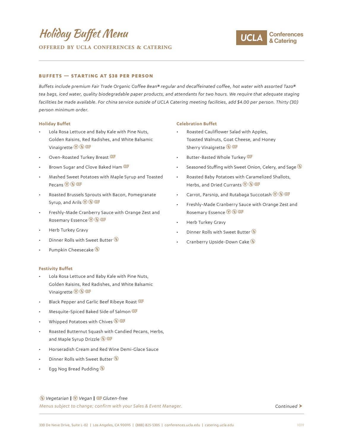 UCLA CCS Holiday Menu by UCLA HHS Marketing - Issuu