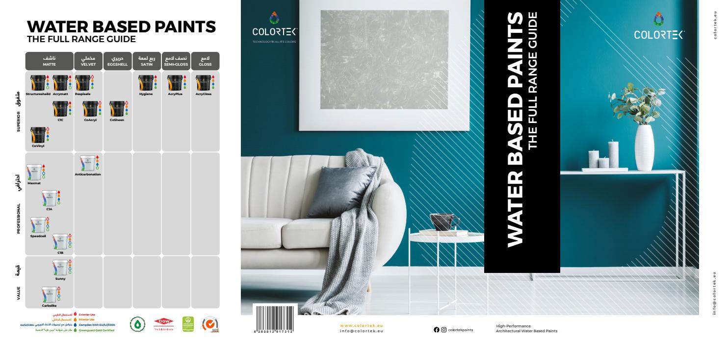 Colortek Water Based Paints by Colortek - Issuu