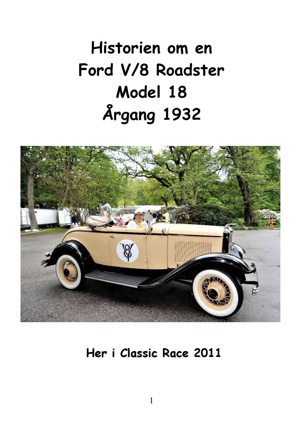 Historien om en Ford V8 Roaster by Knud Erik Guldager - Issuu