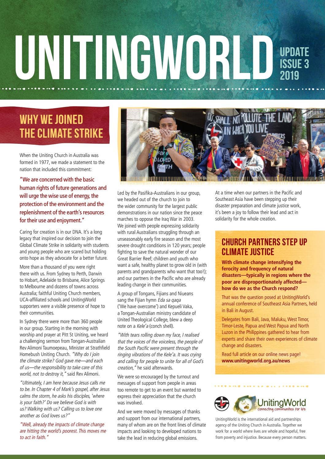 UnitingWorld Update Issue 3, 2019 by UnitingWorld - Issuu