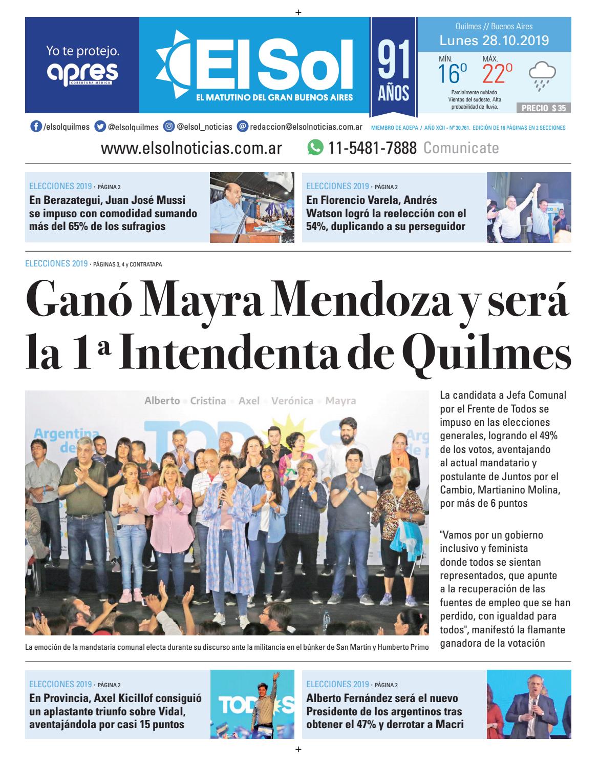 Diario El Sol 28-10-2019 by Diario EL SOL - Issuu