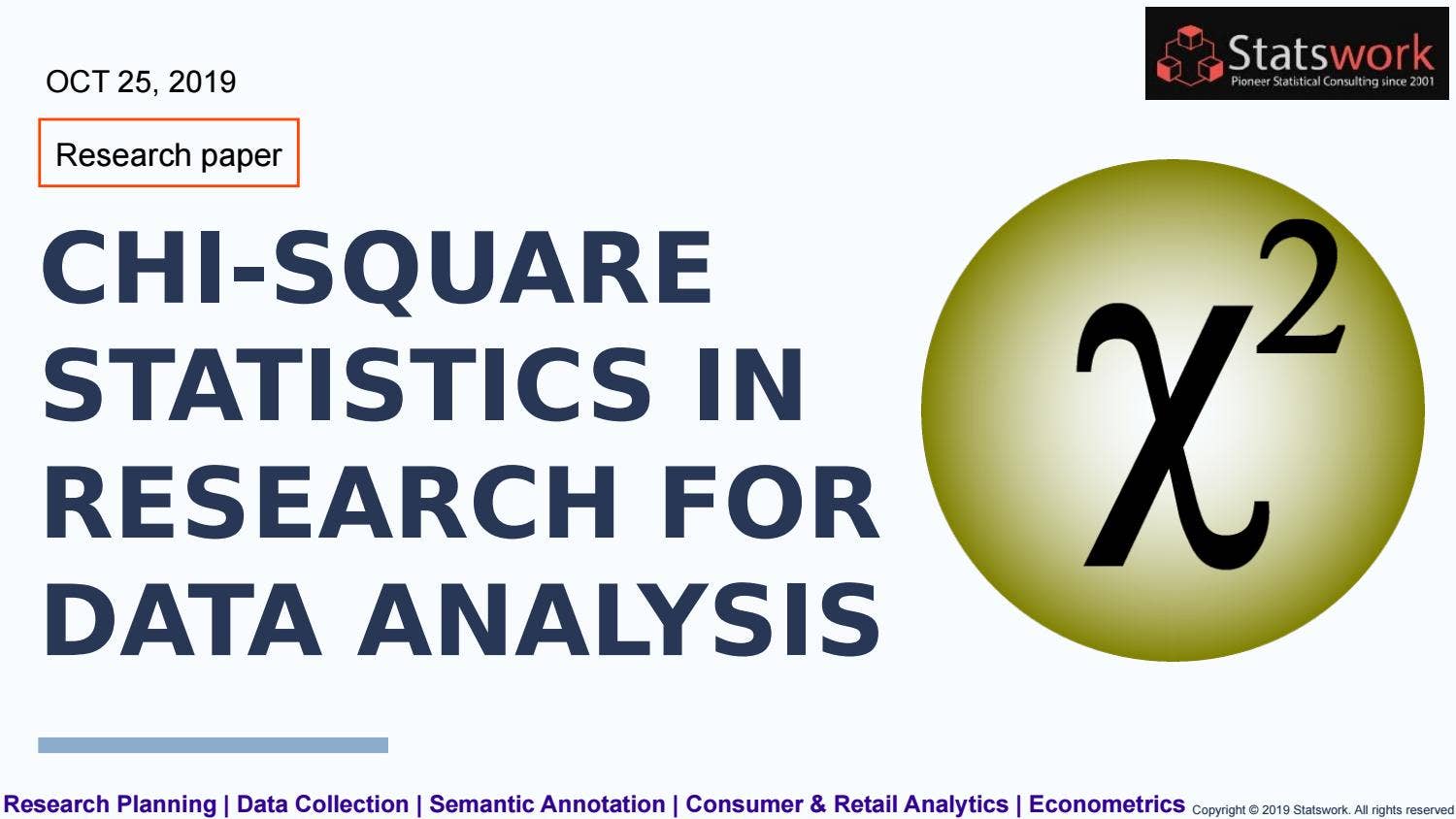 Chi-square statistics in research for data analysis by Statswork - Issuu