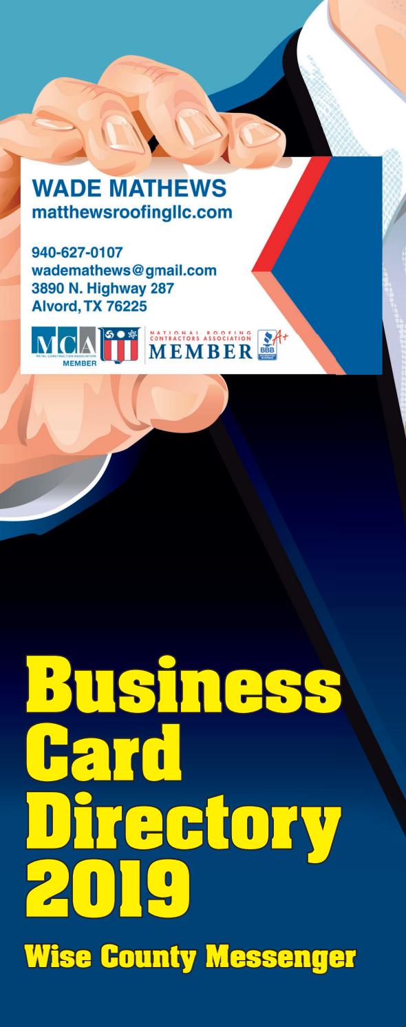 Business Card Directory 2019 by Fox Print and Publishing - Issuu