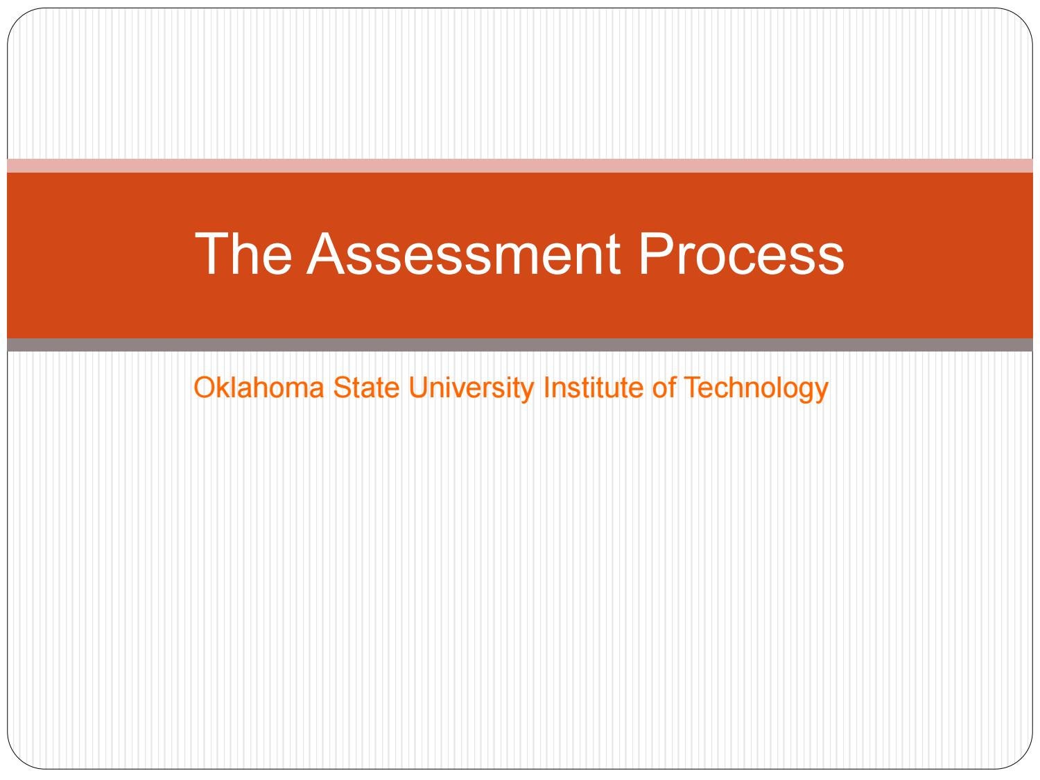 OSUIT Assessment Process by Oklahoma State - Issuu