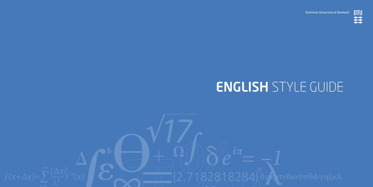 English style guide by DTUdk - Issuu