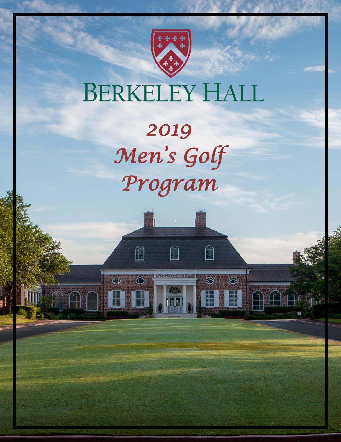 2019 Men's Golf Program by Berkeley Hall Club - Issuu