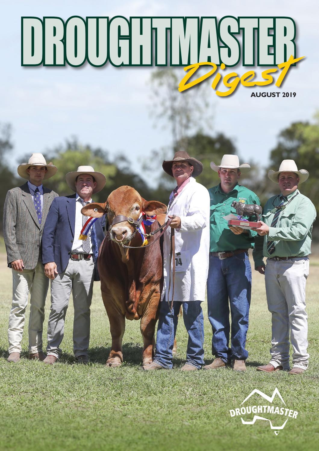 Droughtmaster Digest August 2019 by Droughtmaster Australia - Issuu