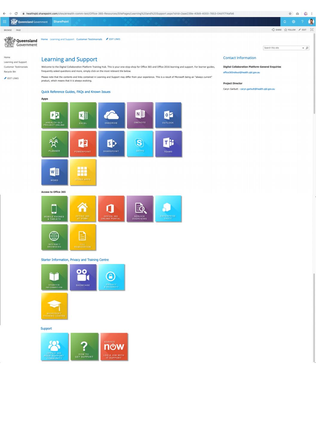 Office 365 Learning and Support SharePoint Homepage by Paul Ng - Issuu