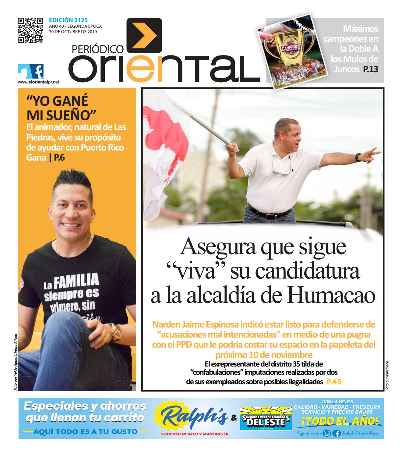Periódico El Oriental | 30 de octubre de 2019 | EO 2125 by Periódico El Oriental - Issuu