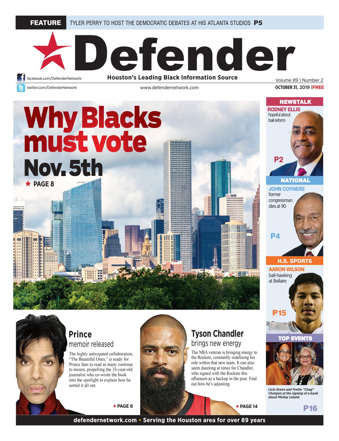 Houston Defender: October 31, 2019 by Defender Media Group ...