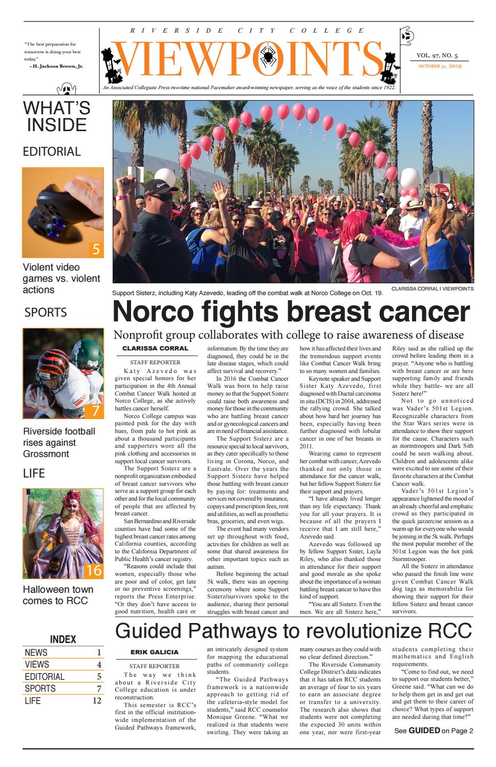 Viewpoints Issue 5 October 31 by RCC Viewpoints - Issuu