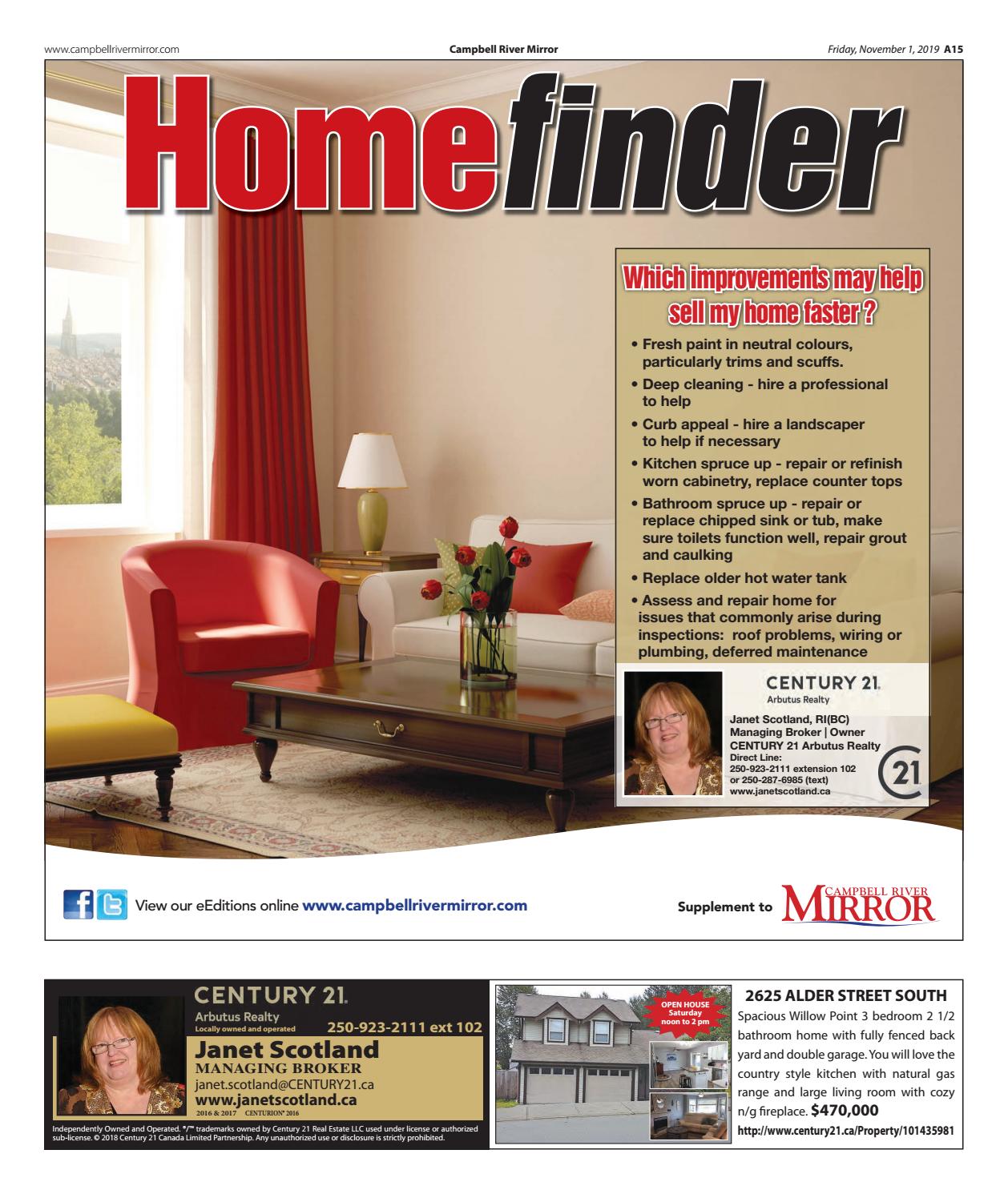 Real Estate Guide - 11-01 Homefinder by Black Press Media Group - Issuu