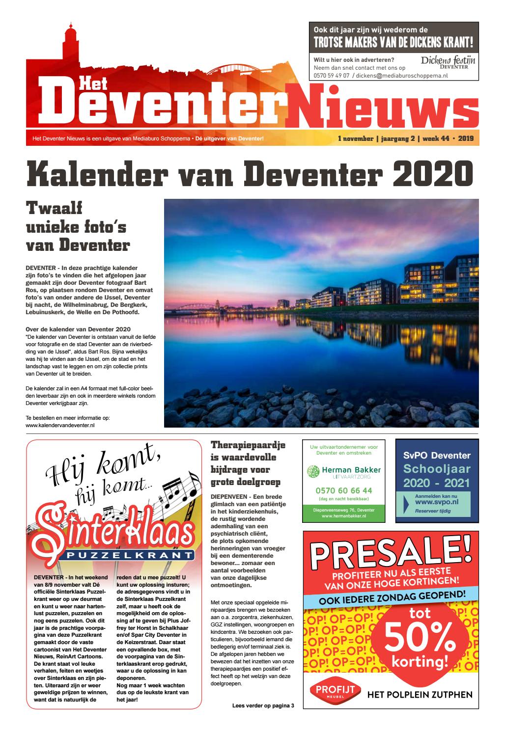 Deventer Nieuws week 44 2019 by Mediaburo Schoppema - Issuu