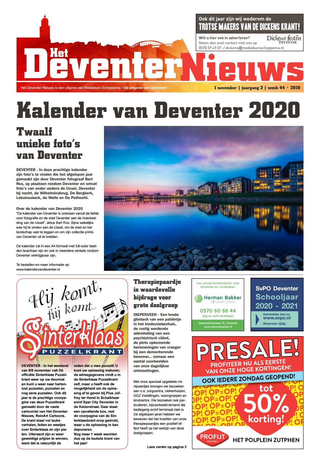 Deventer Nieuws week 44 2019 by Mediaburo Schoppema - Issuu