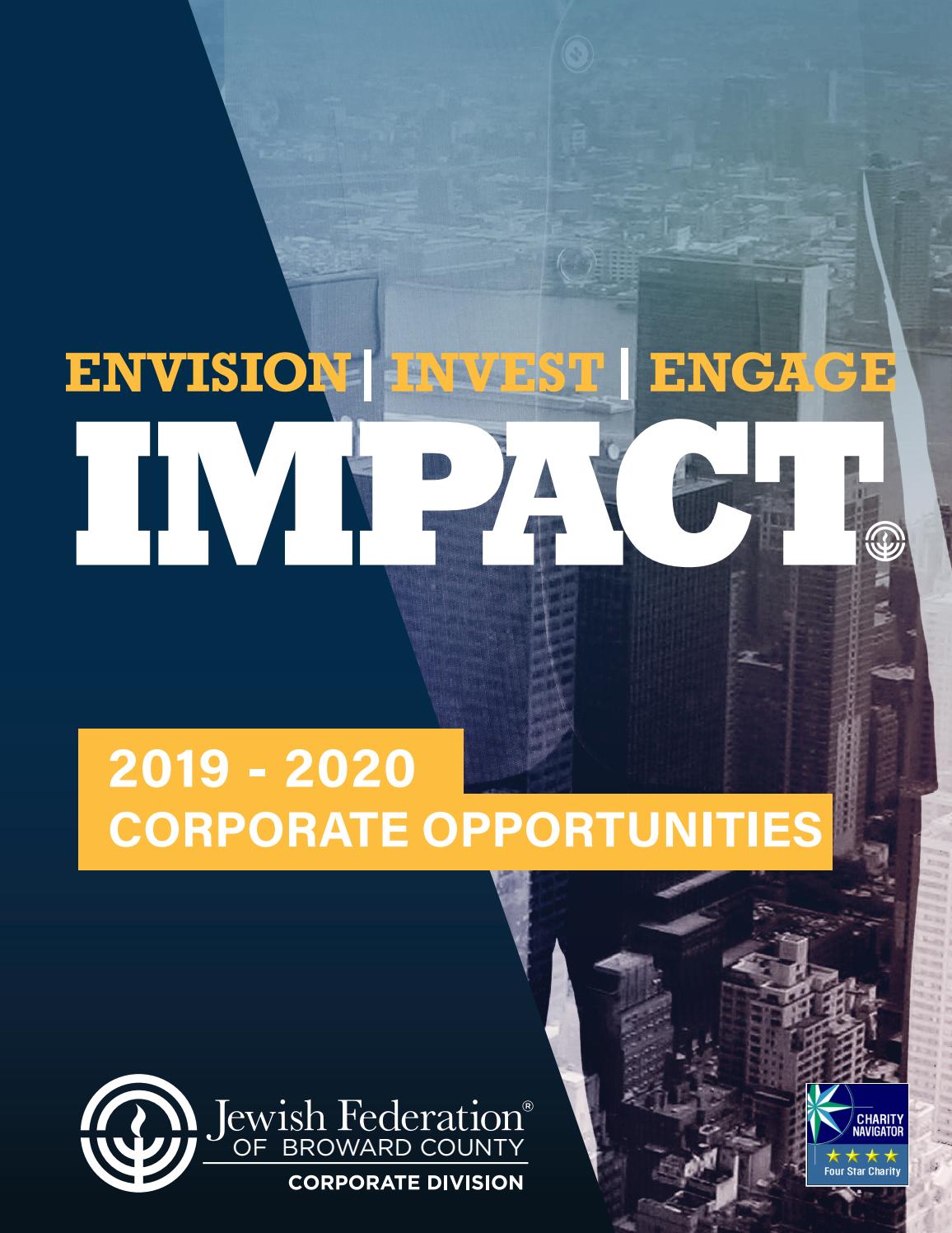 Corporate Opportunities by Jewish Federation of Broward County - Issuu