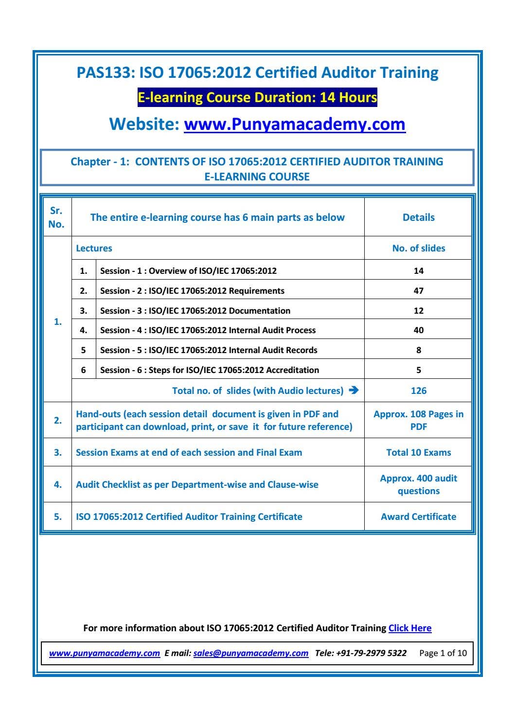 How to Get ISO 17065 Certified Auditor Training? by Punyam Academy - Issuu