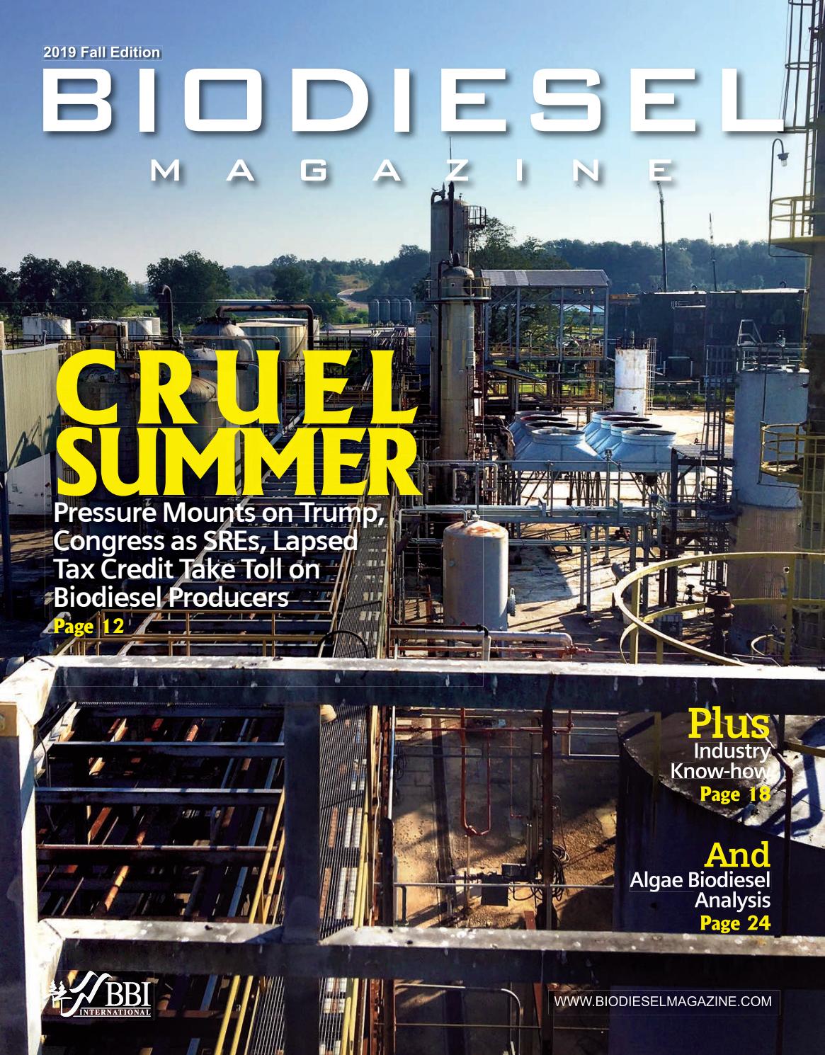 2019 Fall Biodiesel Magazine by BBI International - Issuu