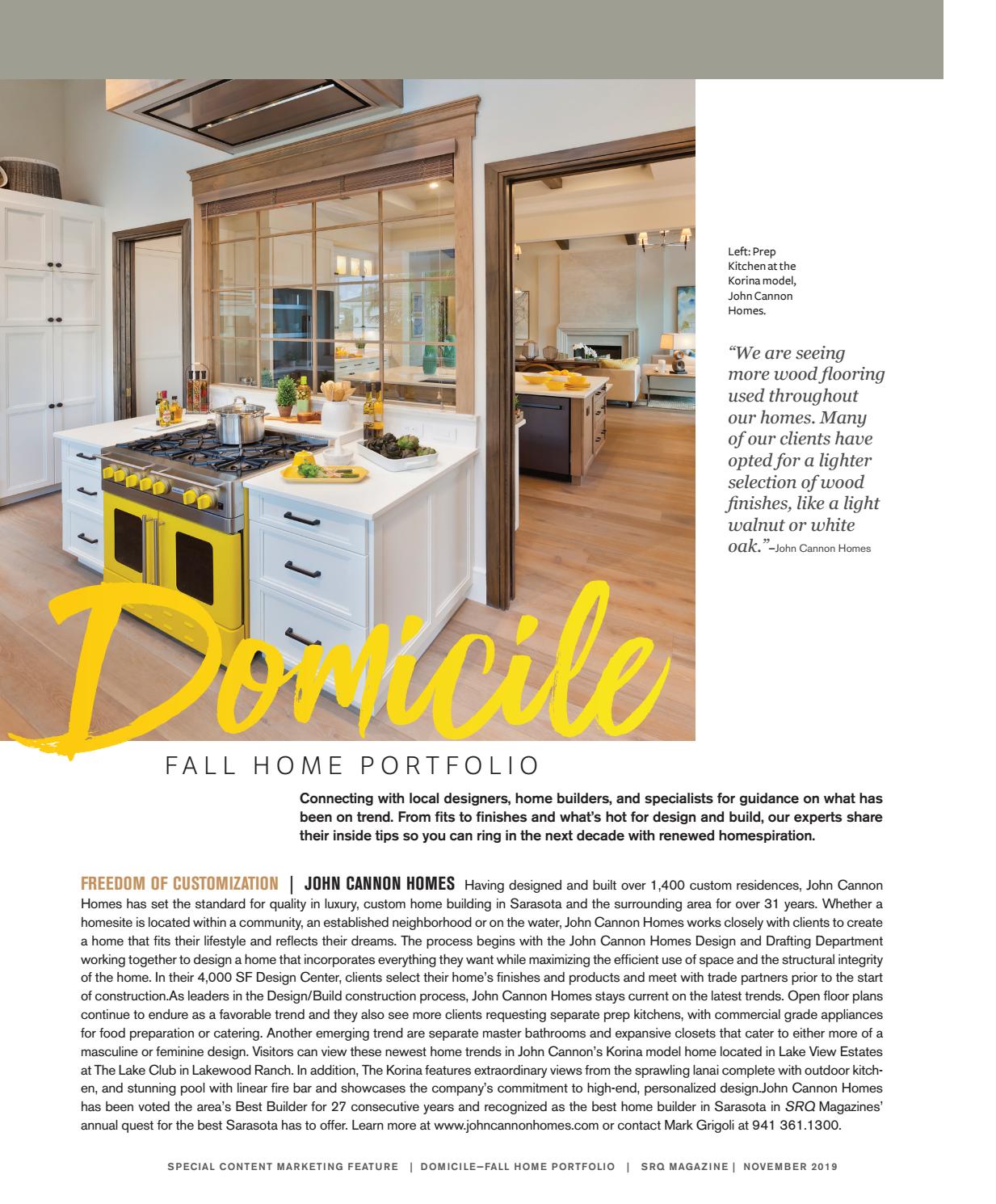 SRQ Magazine | Domicile: The Fall Home Portfolio by SRQME - Issuu