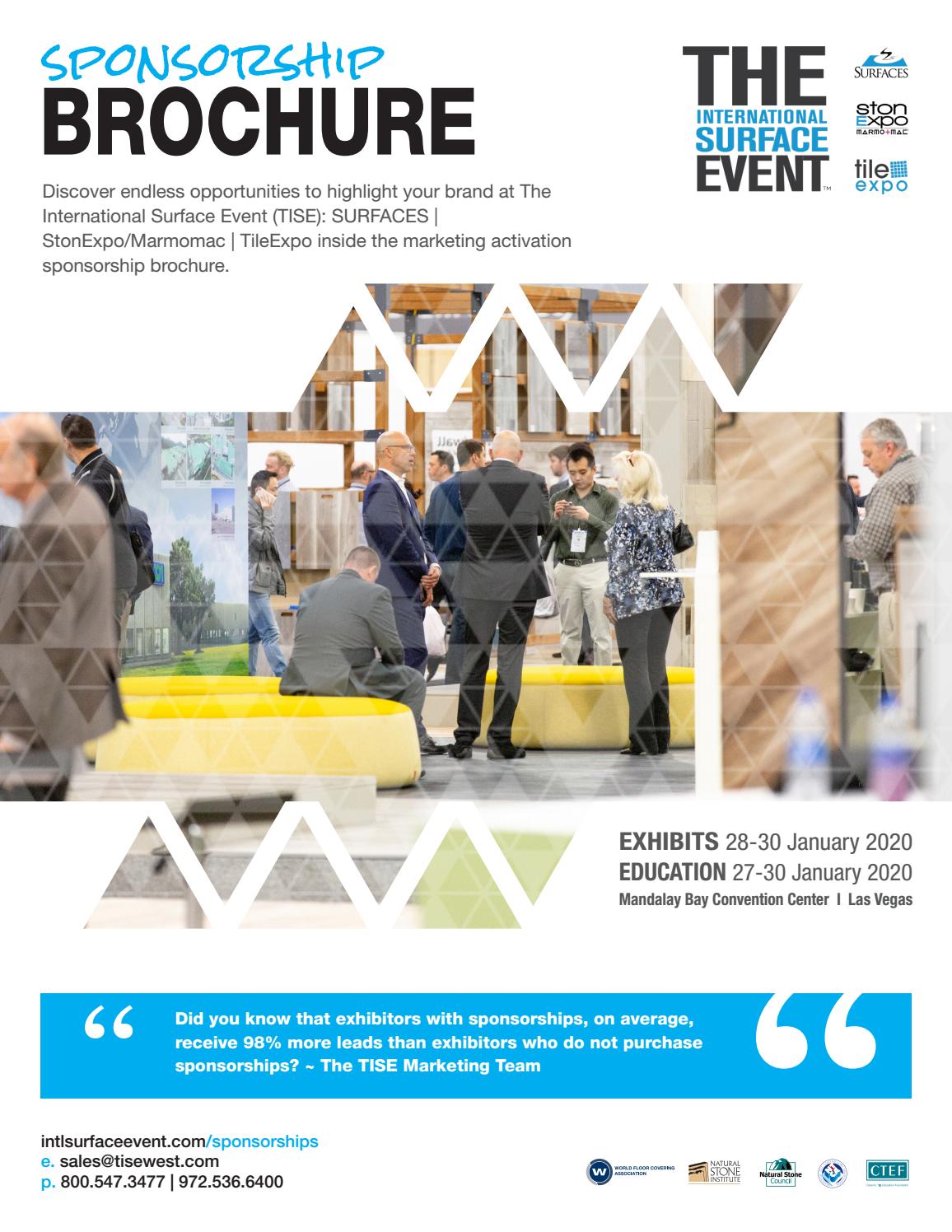TISE 2020 Sponsorship Brochure by Informa Architecture + Design Network ...