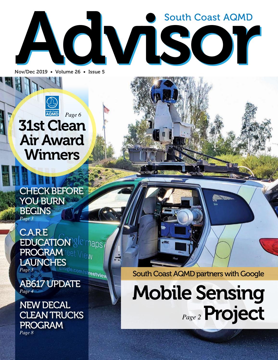 Advisor - Nov/Dec 2019 by South Coast AQMD - Issuu