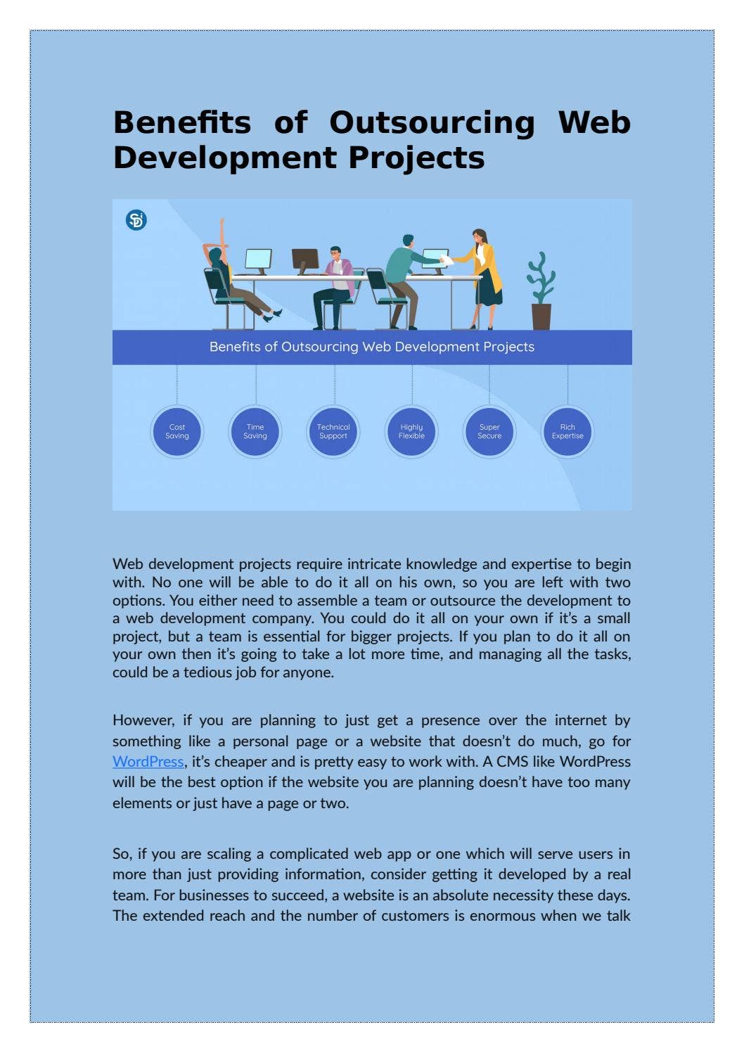 Benefits of Outsourcing Web Development Projects by Rohan Singh - Issuu