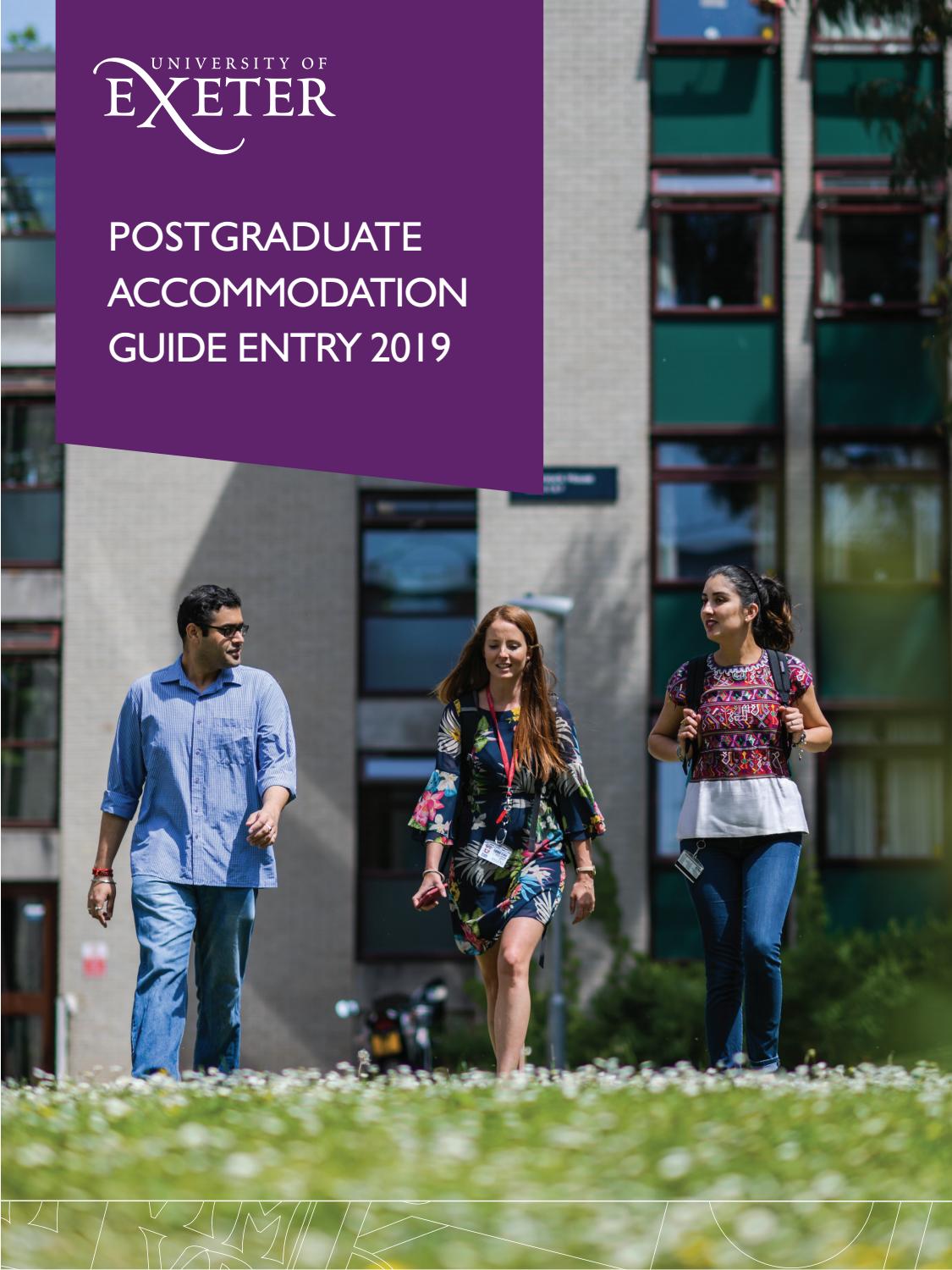 Postgraduate Accommodation Guide 2019 by University of Exeter - Issuu