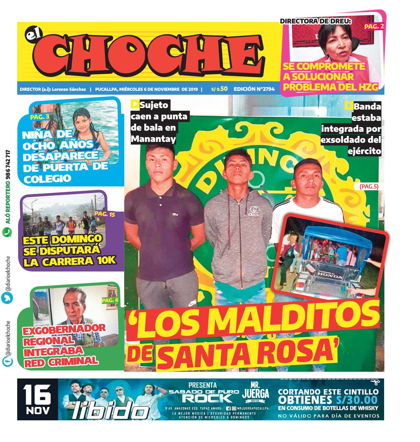El Choche, Pucallpa 06 de Noviembre del 2019 by Diario Ímpetu - Issuu