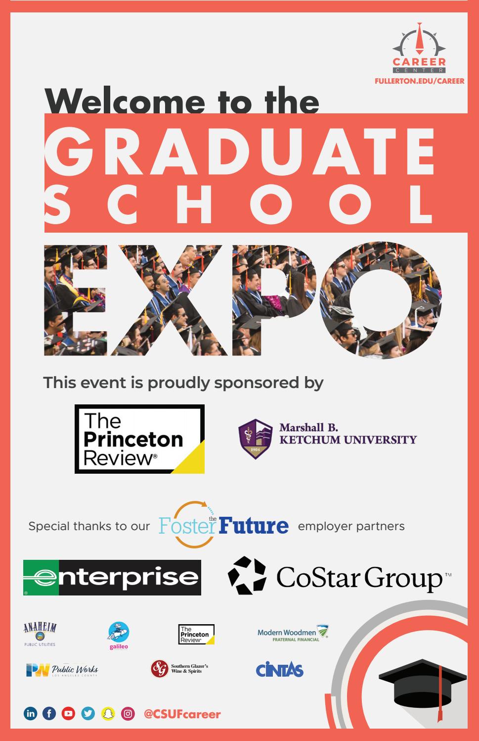 Graduate School Expo Fall 2019 Program by Career Center - Issuu