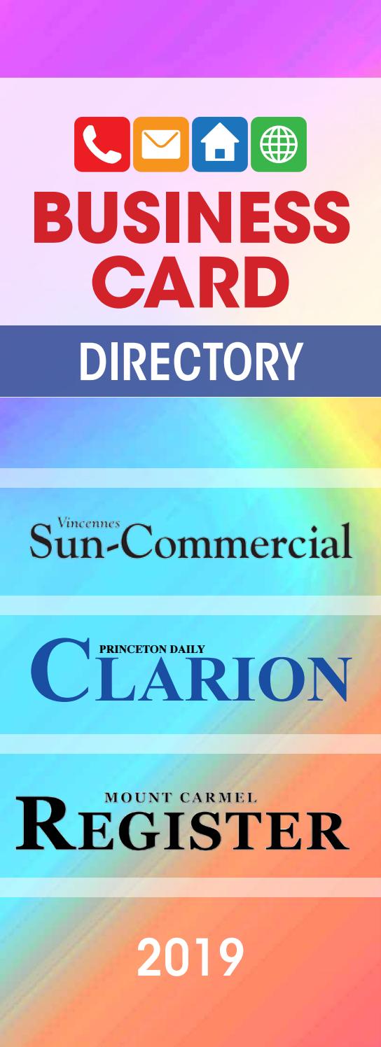 2019 Tri-County Business Card Directory by Princeton Daily Clarion, The ...