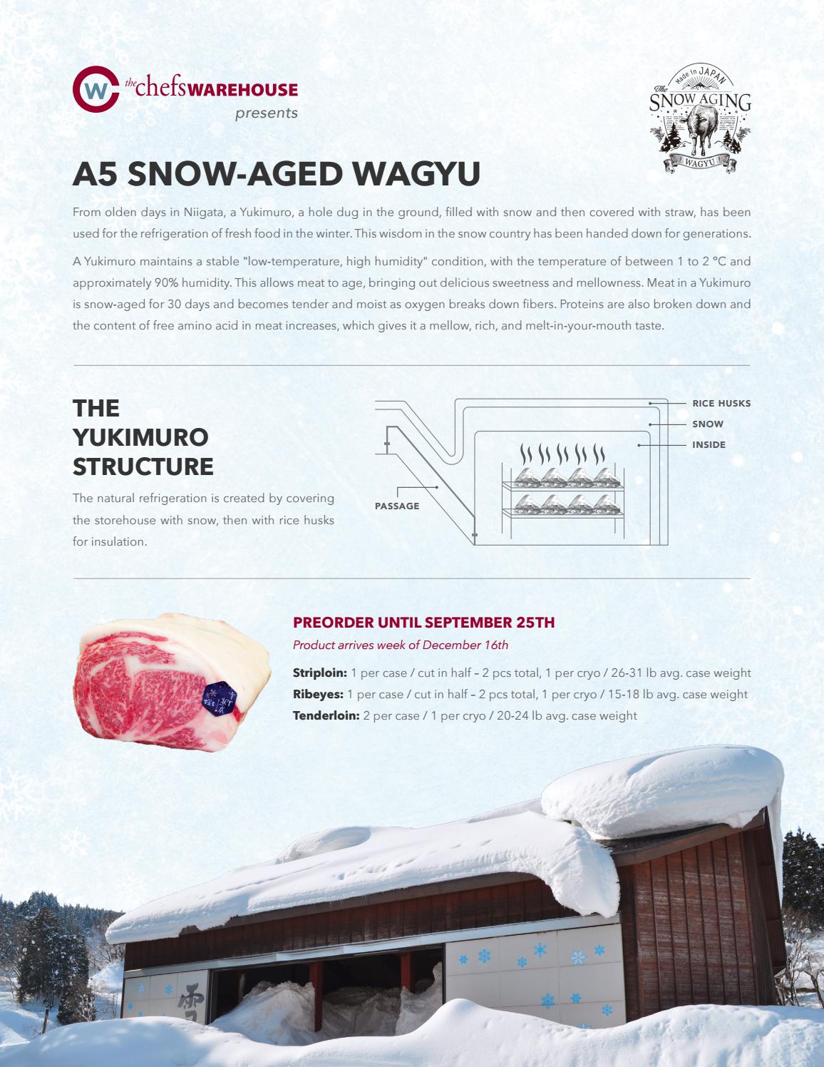 The Chefs' Warehouse Presents A5 Snow-Aged Wagyu by The Chefs ...