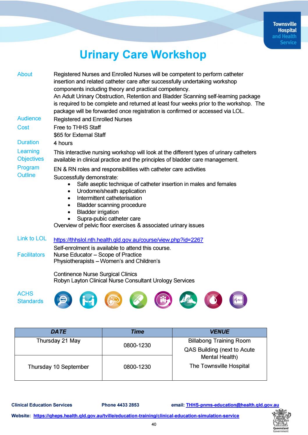 2020 Clinical Education and Simulation Service Course Catalogue by ...
