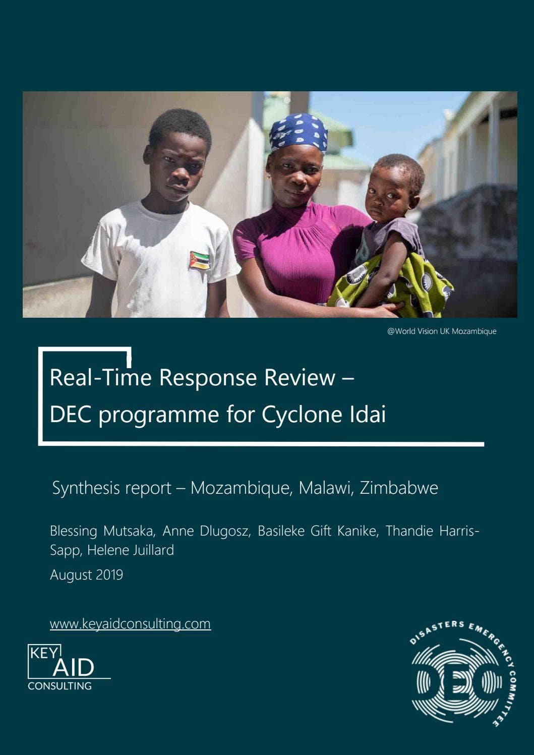 DEC Cyclone Idai Real-Time Response Review by Disasters Emergency ...
