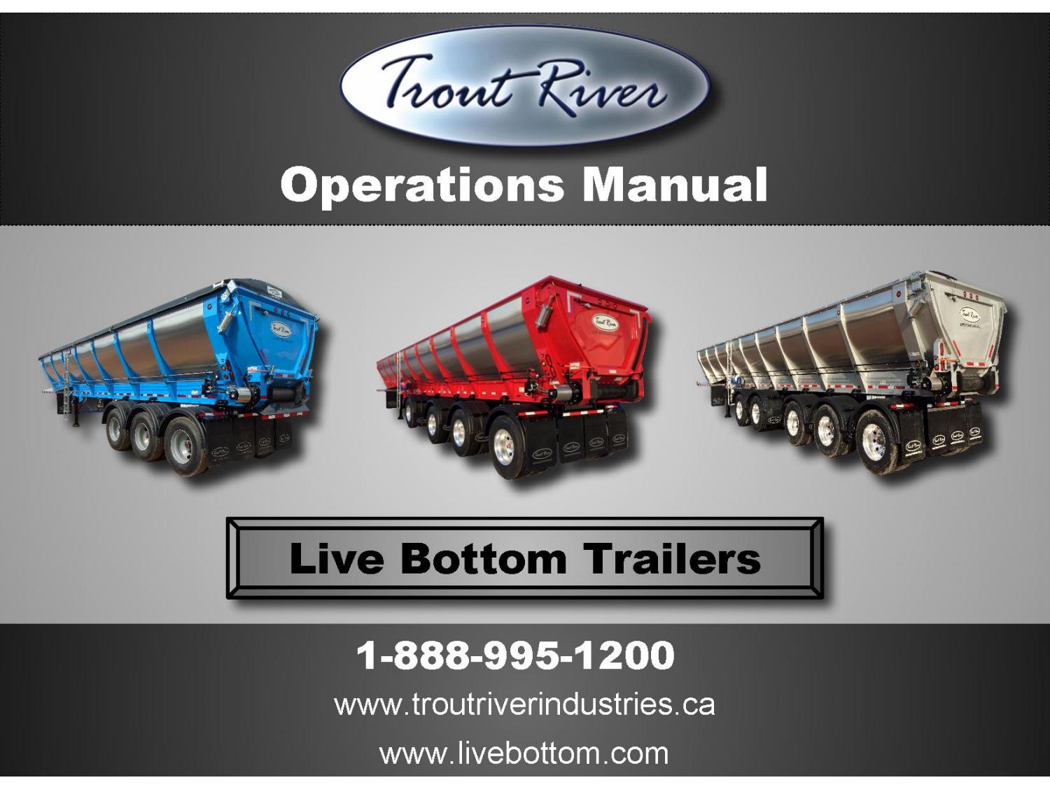 Trout River Live Bottom Operations Manual by Trout River Live Bottom ...