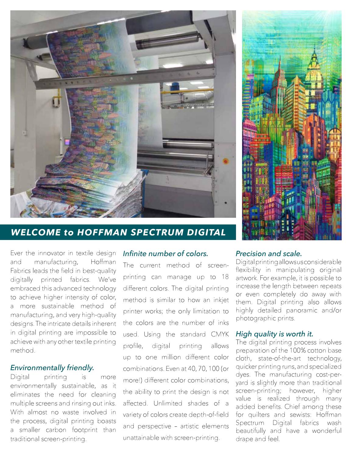Hoffman Digital Spectrum Prints Fall 2019 by Hoffman California Fabrics ...