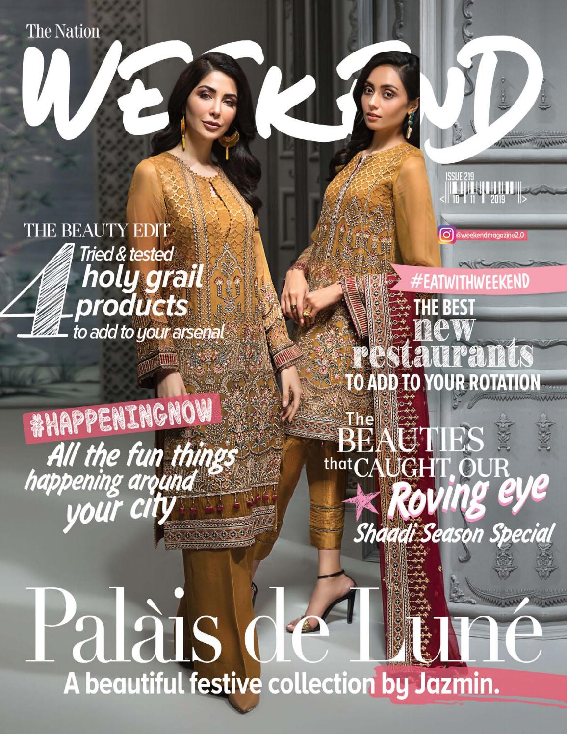 Weekend Magzine 10 November, 2019 by Weekend - Issuu