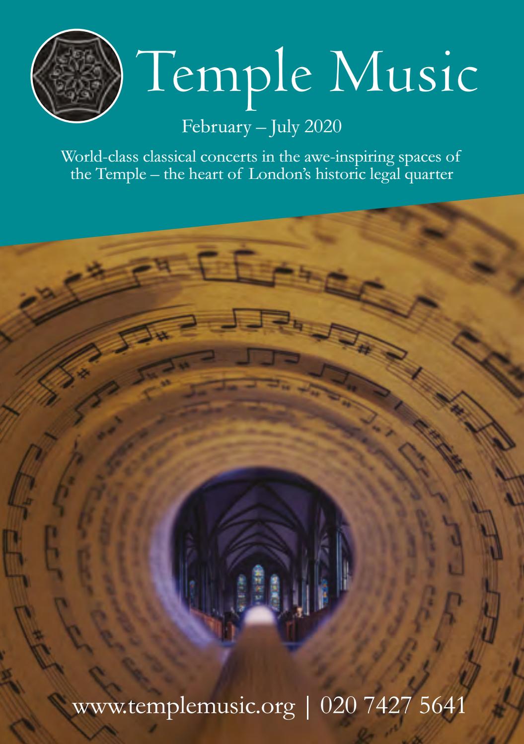Temple Music February - July 2020 by The Inner Temple - Issuu