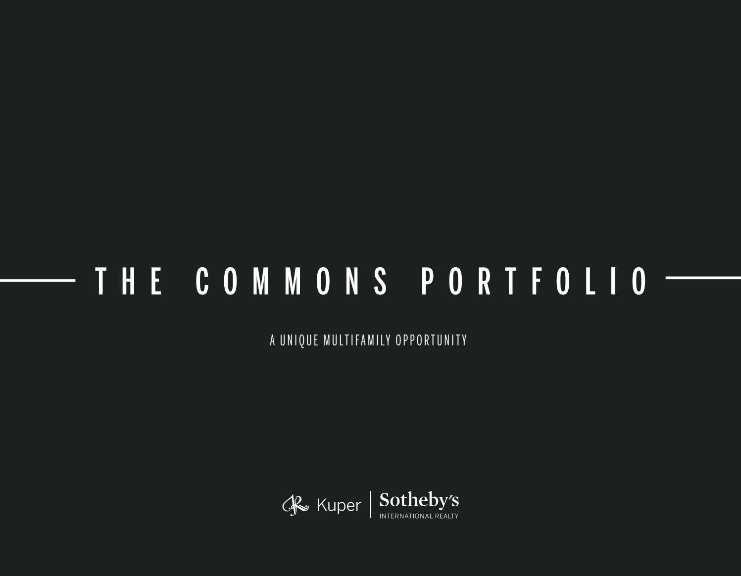 The Commons - A Unique Multifamily Opportunity - Greg Cooper by Kuper ...