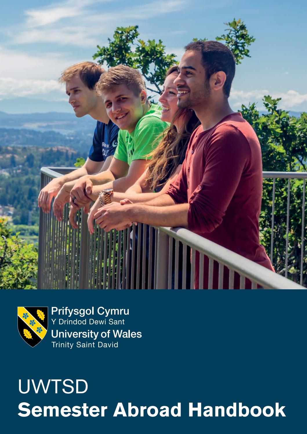 UWTSD Semester Abroad Handbook by University of Wales Trinity Saint ...