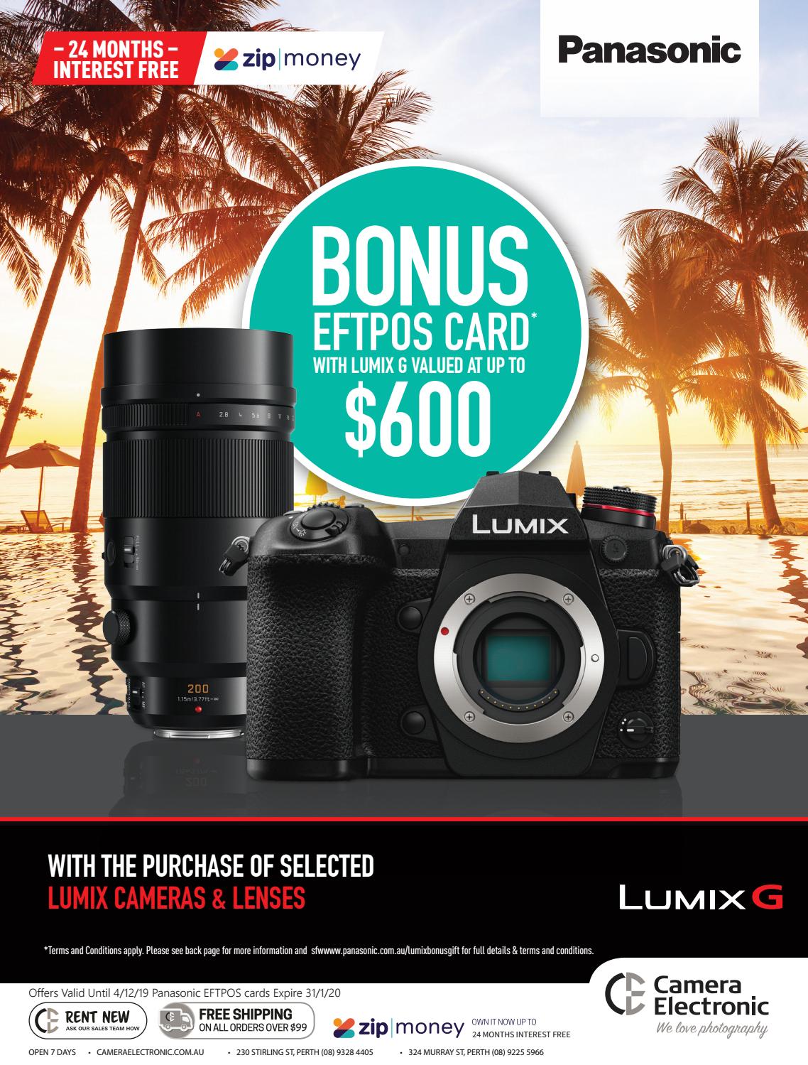 Panasonic catalogue deals and EFTPOS cards by cameraelectronic - Issuu