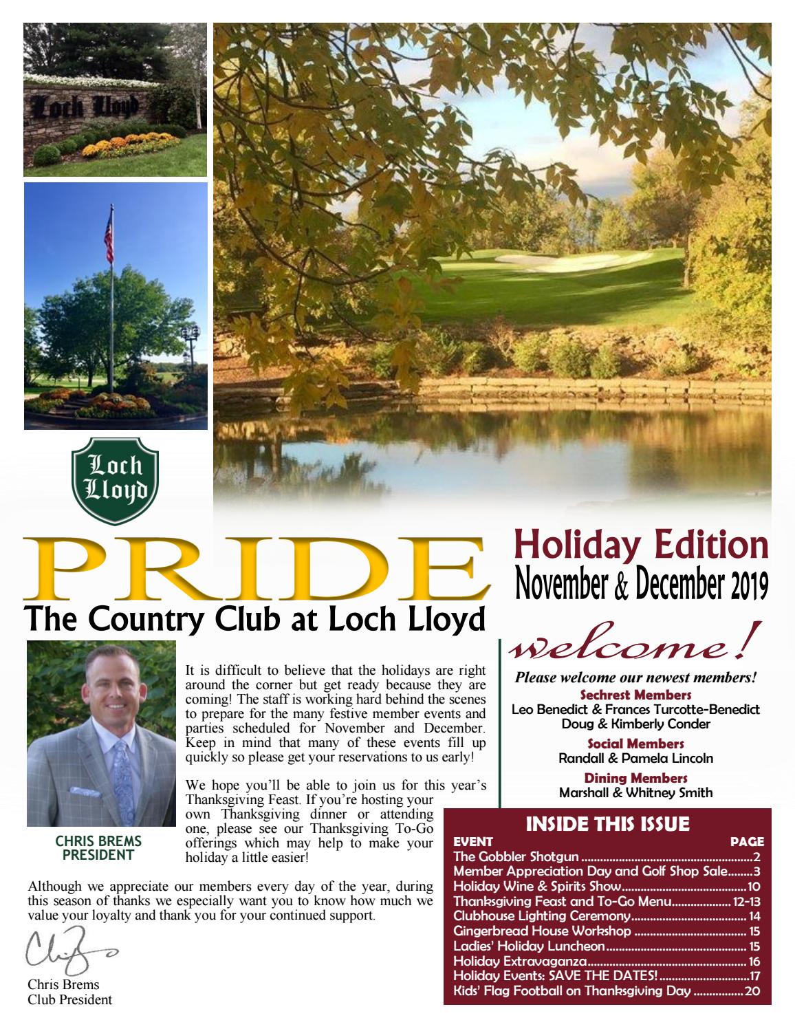 November/December "Holiday Edition" Newsletter at The Country Club at ...