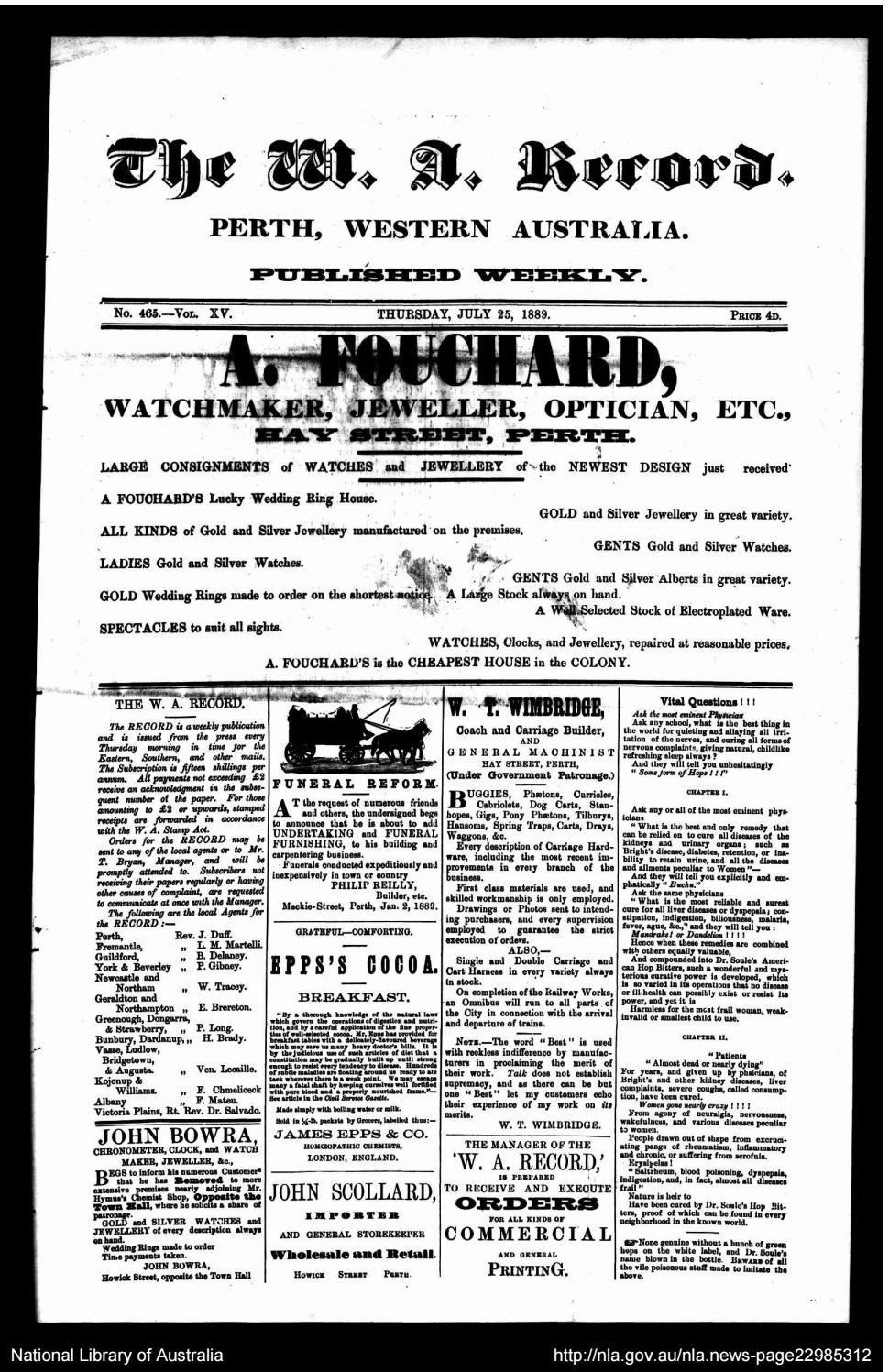 The Record Newspaper - 25 July 1889 by The Record - Issuu